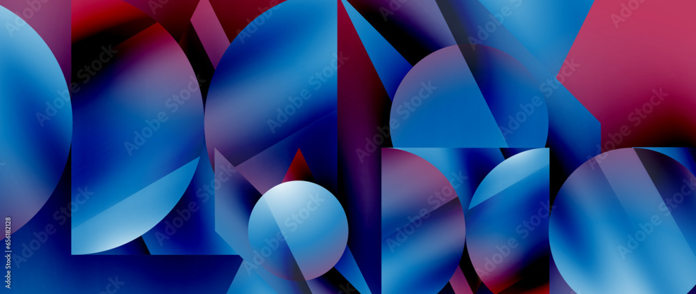 Captivating abstract backdrop composed of interlocking triangles and ...