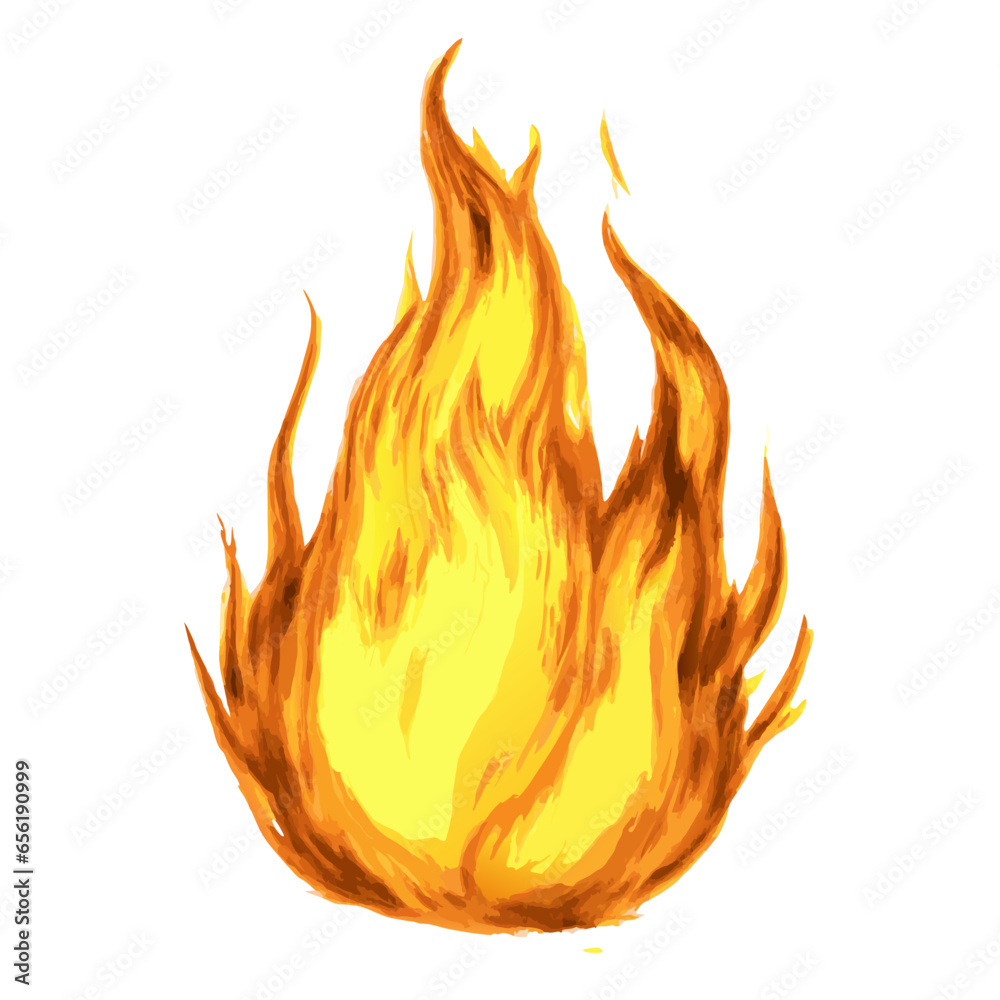 yellow fire, isolate, realistic, holy flame, vector, png, svg , no ...