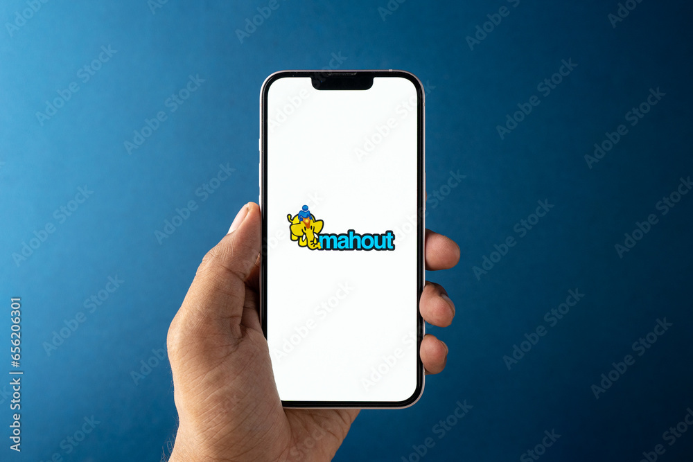 West Bangal, India - july 5, 2023 : Apache Mahout AI logo on phone ...