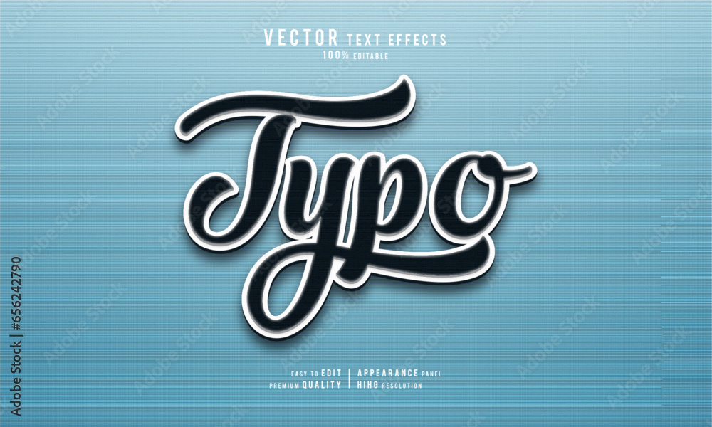 Creative Typo Vector EPS Adobe Illustrator editable 3d text effect ...