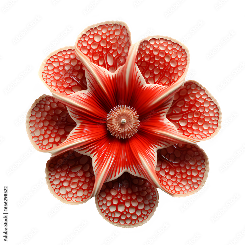 Blooming corpse flower Rafflesia Arnoldi isolated on transparent ...