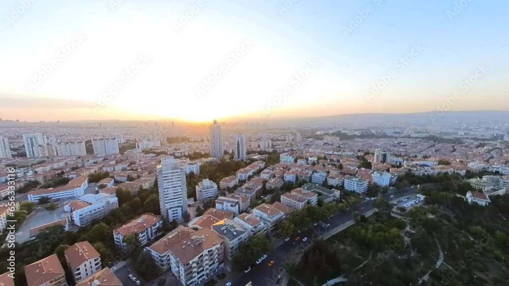 Ankara skyline featuring prominent landmarks including Ankara Castle ...