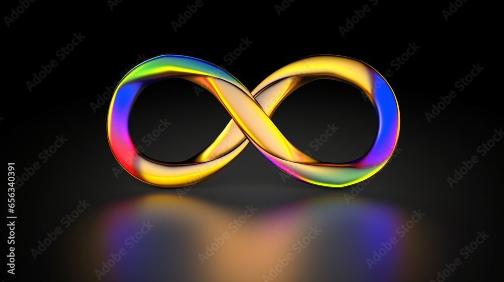 Infinite Equality: The infinity symbol interwoven with equal signs ...