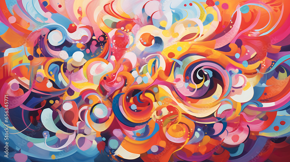 Colorful Chaos: Visual representations of a vibrant and energetic ...