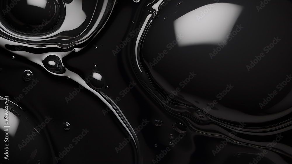 black texture background crude oil, abstract smooth dark liquid energy ...