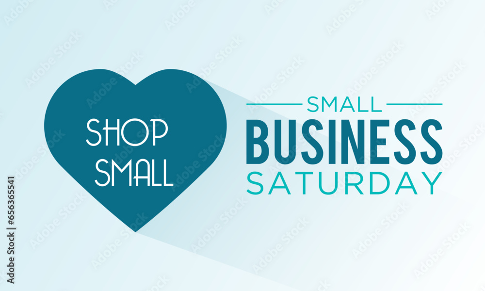 Small business saturday, november 25. Vector illustration of small ...