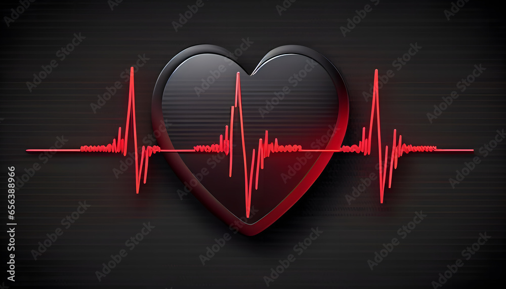 heart rate pulse, icon medicine logo, vector heartbeat heart rate icon ...