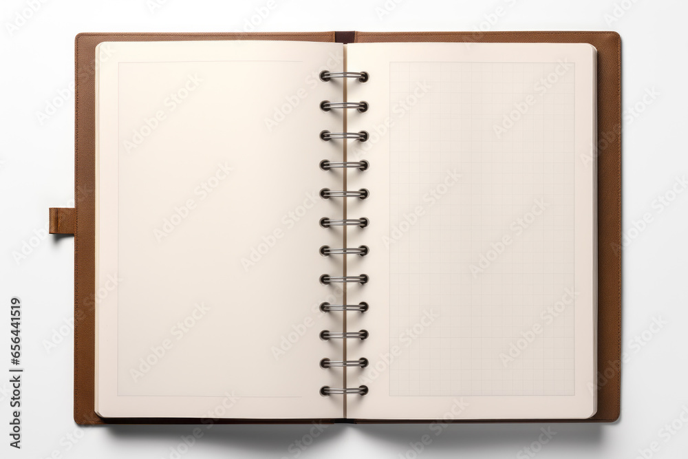 Opened ring binder. Versatile and versatile as business stationery for ...