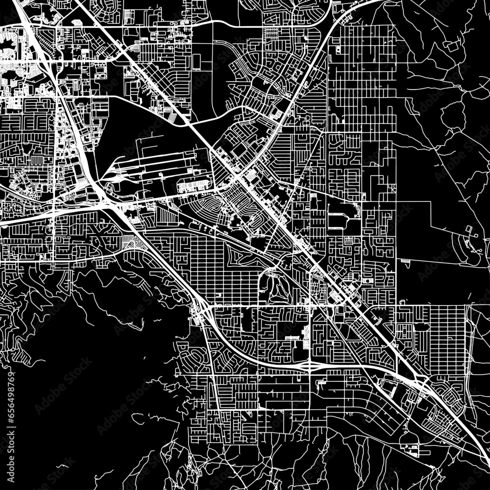 1:1 square aspect ratio vector road map of the city of Henderson Nevada ...