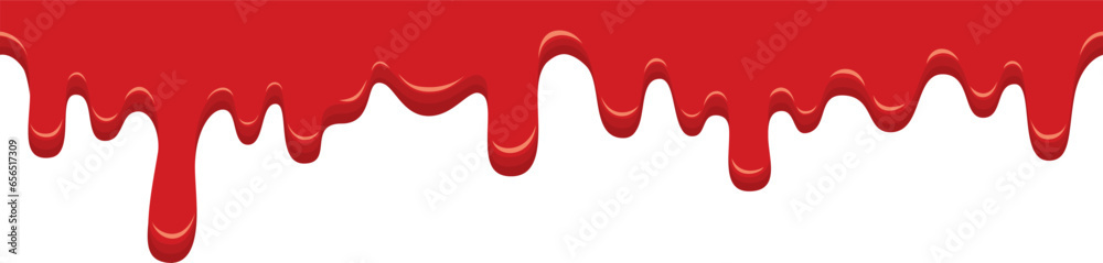 Vector illustration of realistic bloody streaks. Concept seamless ...