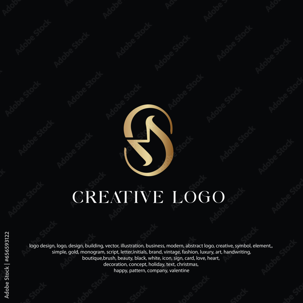 SM luxury logo or NS fashion logo, SM icon, ms logo, modern logo ...