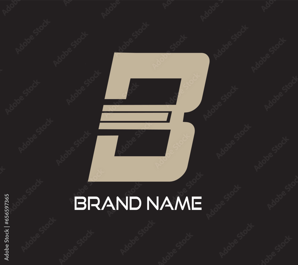 B logo. EPS file. Editable Color. CMYK Color mode. Free Font used ...