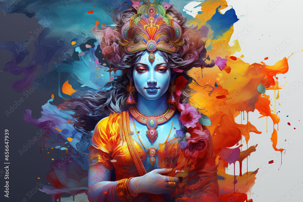 lord shiva, the lord of the gods, is shown in this painting Stock Photo ...