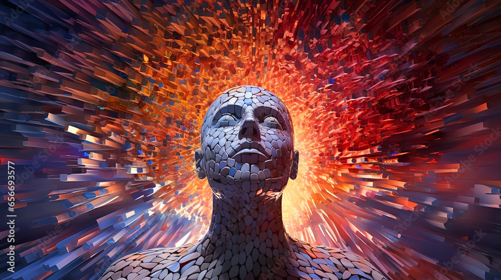 A dynamic portrayal of the collective human mind bursts forth ...
