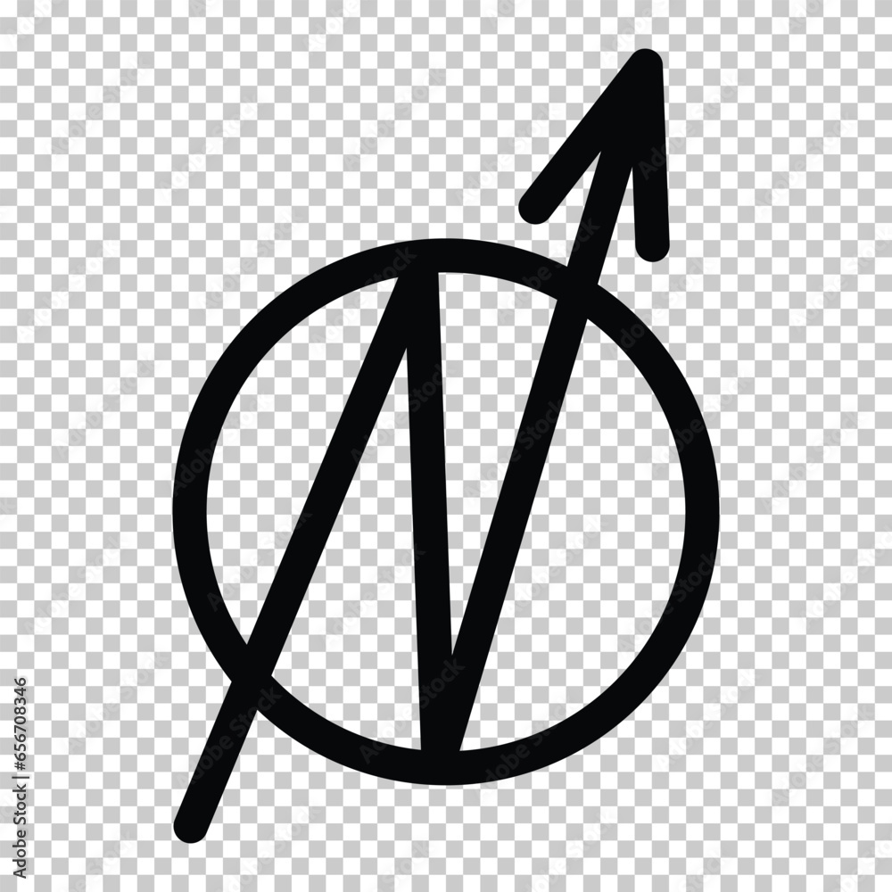 The international squatters' (Squatting) symbol isolated on transparent ...