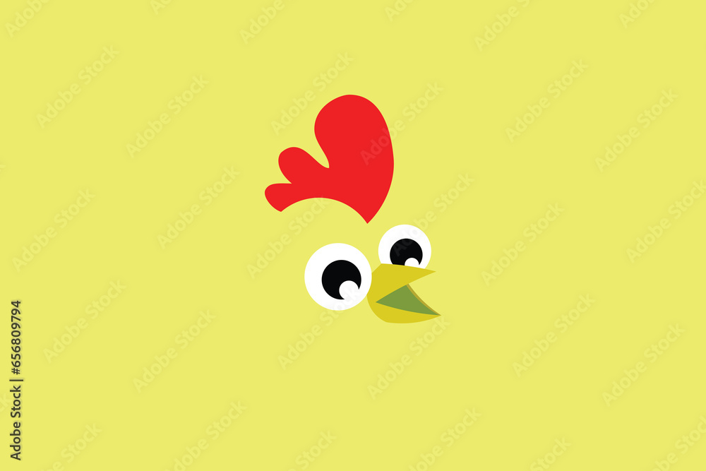 chicken face logo, chicken logo Stock Vector | Adobe Stock