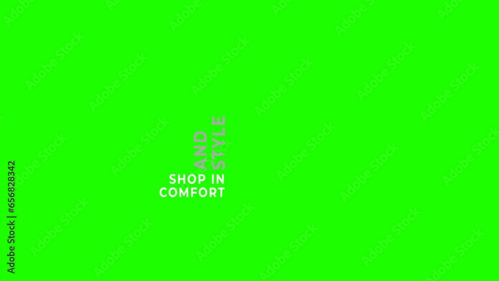 Vidéo Stock Animation Shop Comfort slogan for online e-commerce ...