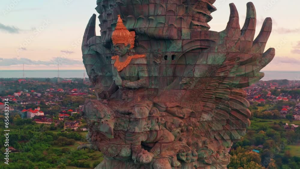 Garuda Wisnu Kencana statue. GWK 122-meter tall statue is one of the most recognizable symbol ...
