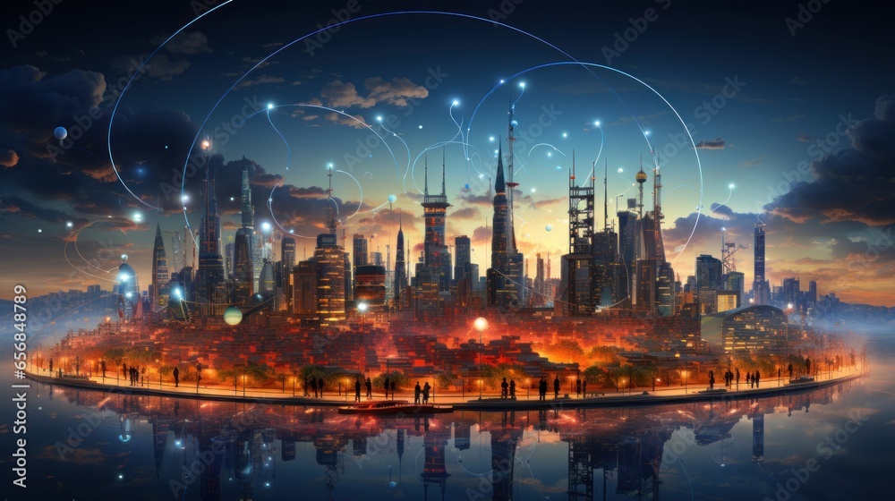 future icons of wifi, internet, communication, travel, computer and ...