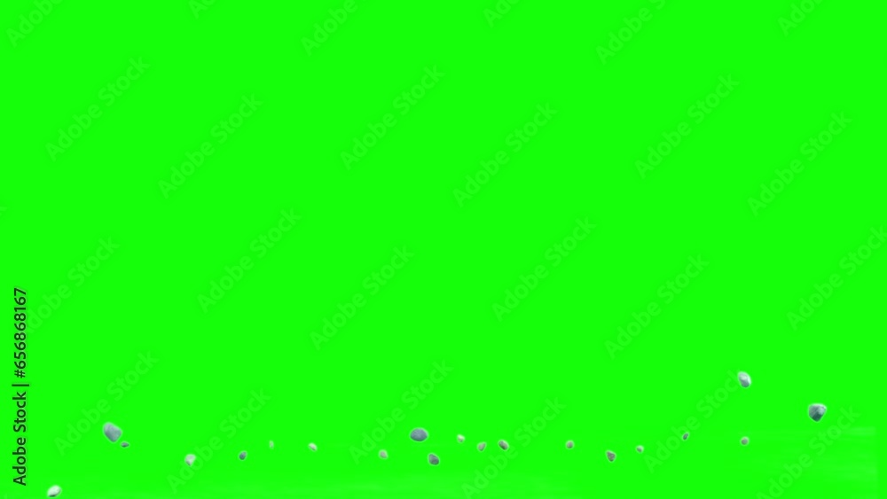 Falling rocks debris, tiny pieces of rocks falling from top of the ...