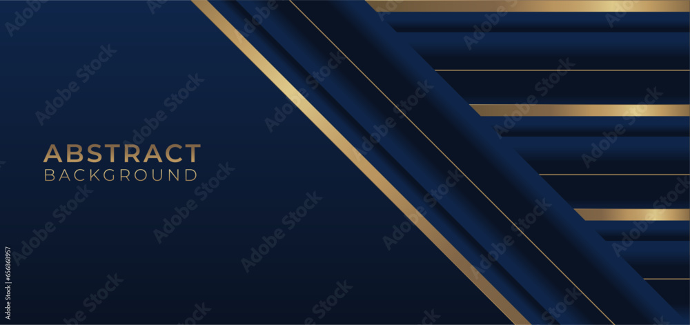Luxury Premium background, banner design. Diagonals in dark royal blue ...