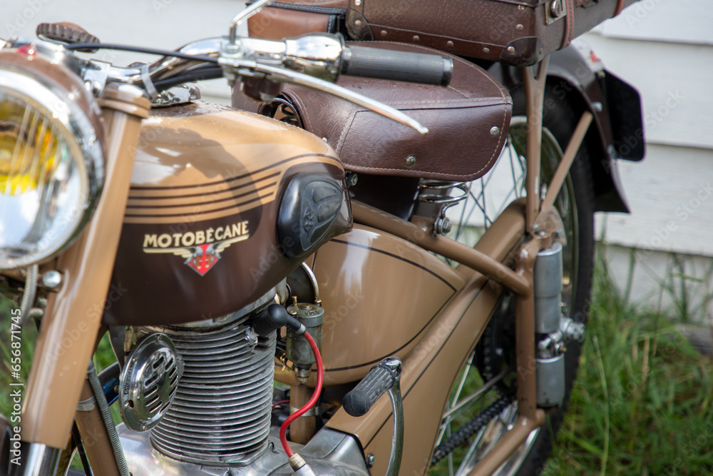 motobecane logo sign and text brand french vintage retro moped oldtimer ...