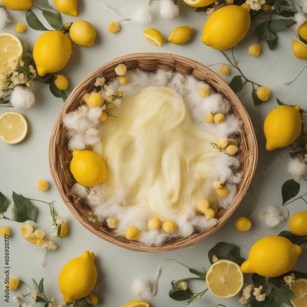 Lemon Newborn Digital Backdrop photography background newborn baby boy ...