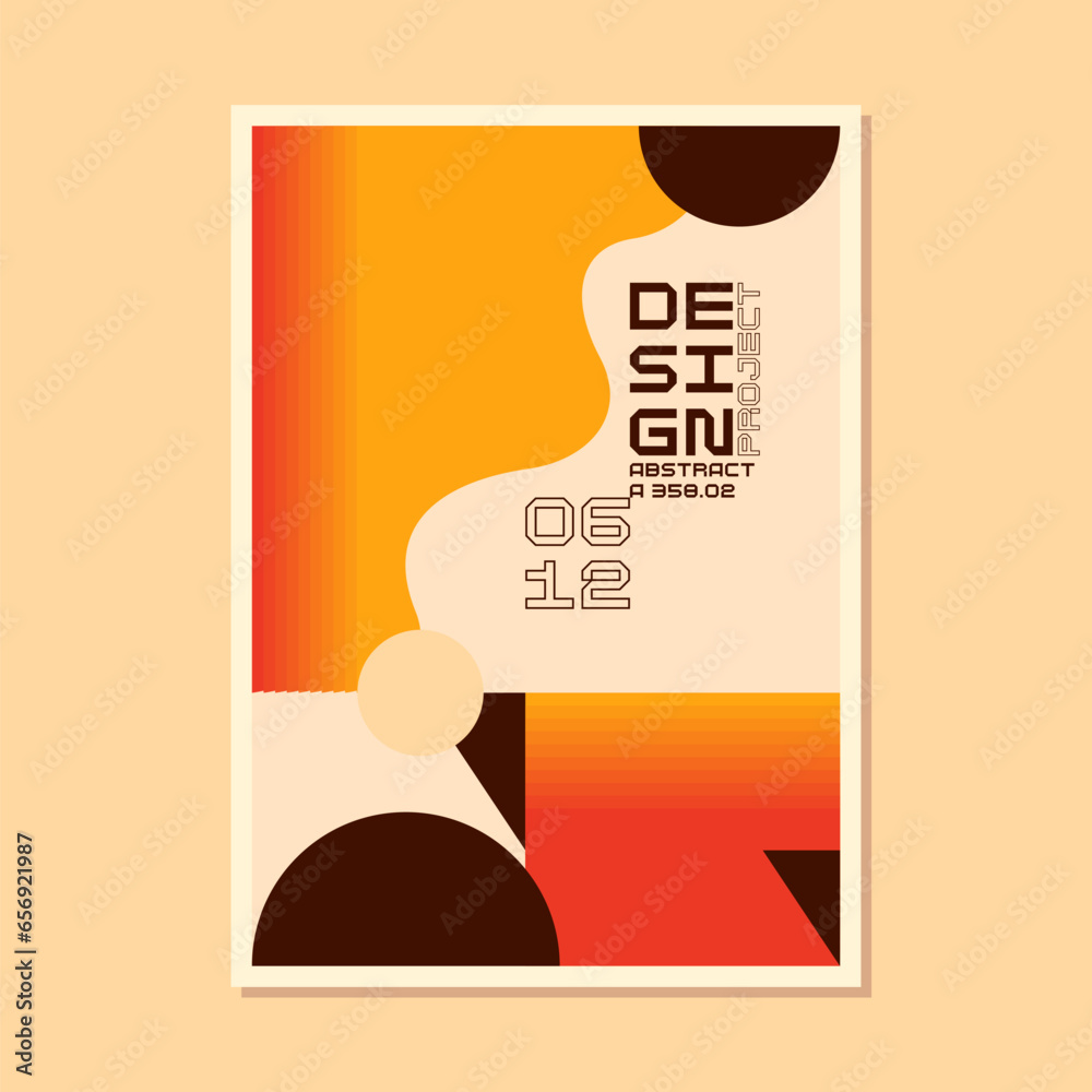 A template to use in your design. A composition of geometric shapes ...