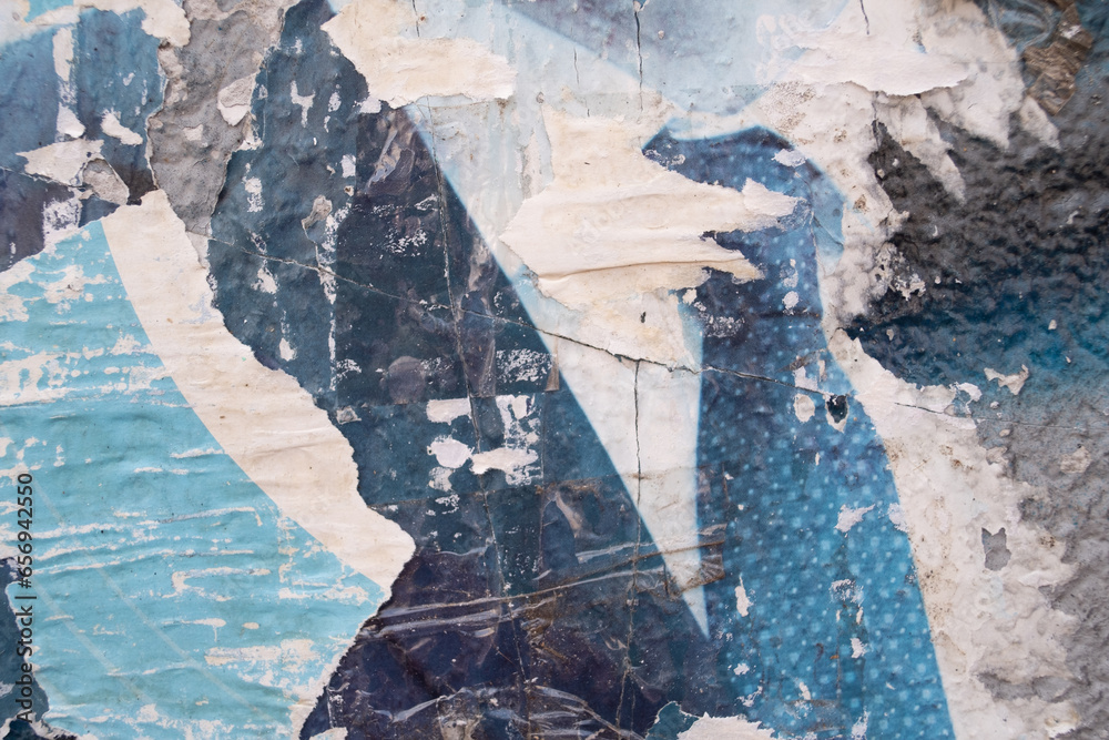 Ripped street poster background. Torn abstract and grungy paper ...
