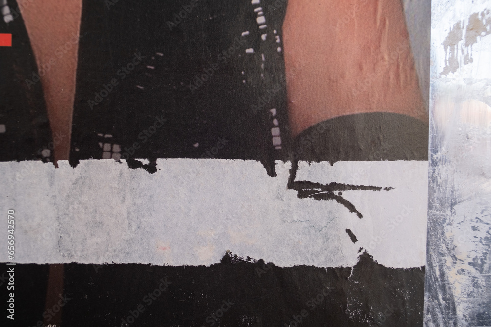 Ripped street poster background. Torn abstract and grungy paper ...