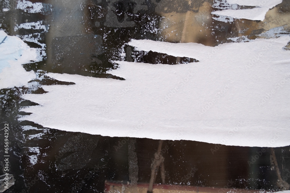 Ripped street poster background. Torn abstract and grungy paper ...