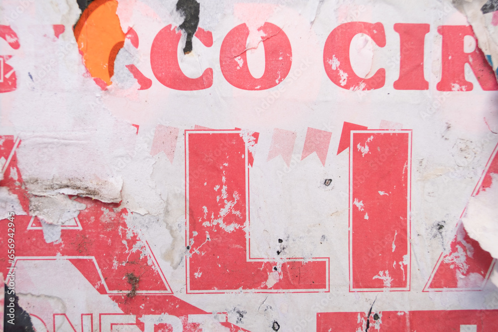 Ripped street poster background. Torn abstract and grungy paper ...