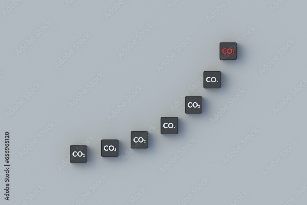 Pollution concept. Critical emissions level. Negative impact on the ...