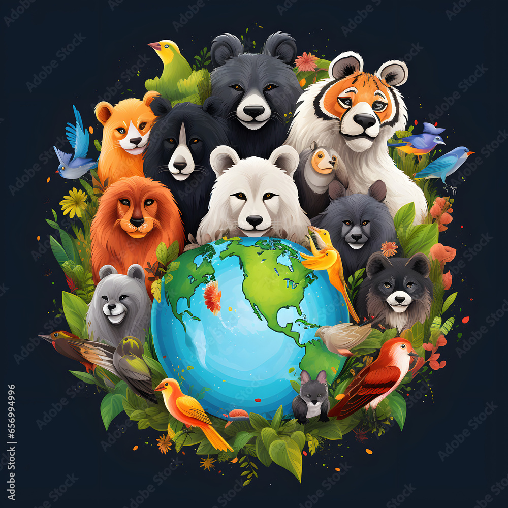Animals Day - Jungle Animals - Pet Animals - Animals Stickers ...