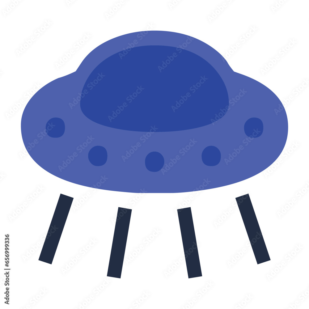 Flying Saucer vector emoji icon.Isolated Unidentified Flying Object UFO ...