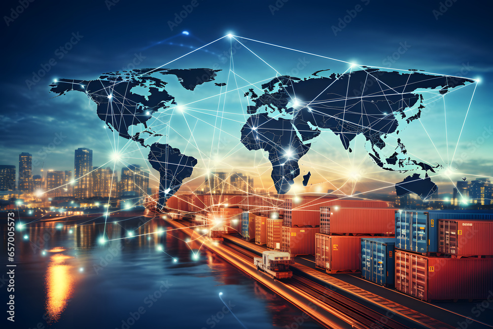 Smart logistics with connected infrastructure and digital tracking ...