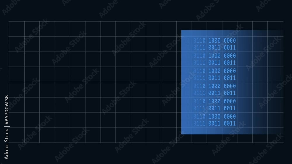 AI Artificial intelligence concept - abstract animated background in 4K - movement of spotlight ...