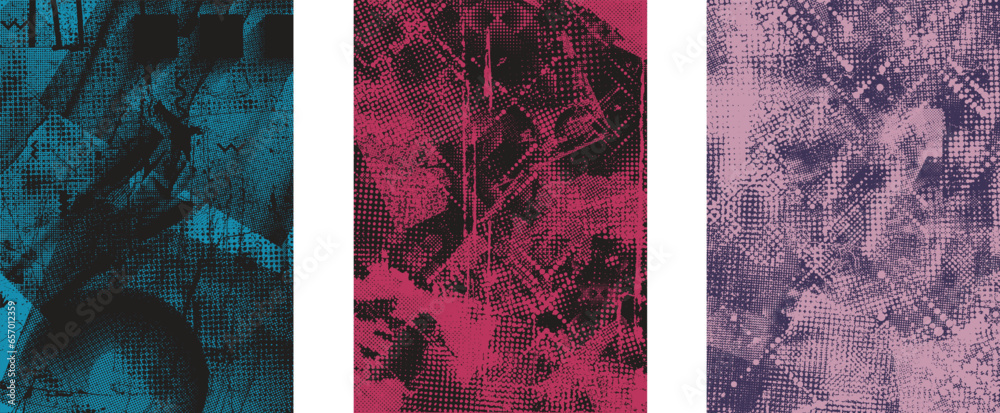 Glitch distorted grungy isolated layers . Design element for brochure ...