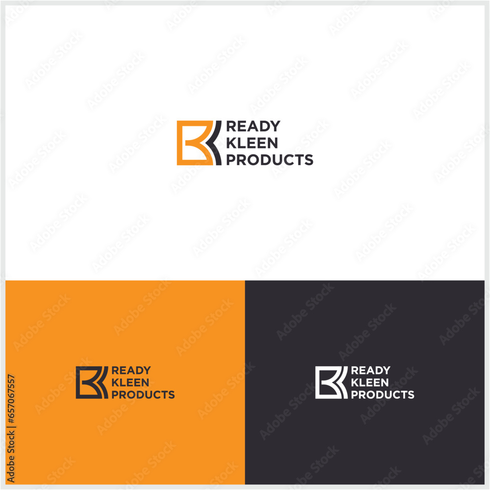 RK logo letter design on luxury background. KR logo monogram initials ...