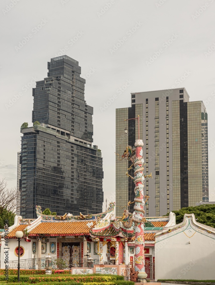 Bkk,Thai-Sep 22,2023-Teochew Ancestral Shrine at Teochew Cemetery ...