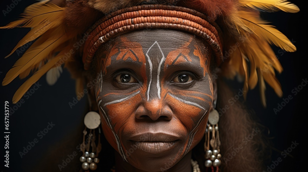 Huli tribe woman, The Huli tribe in Tari area of Papua New Guinea in ...
