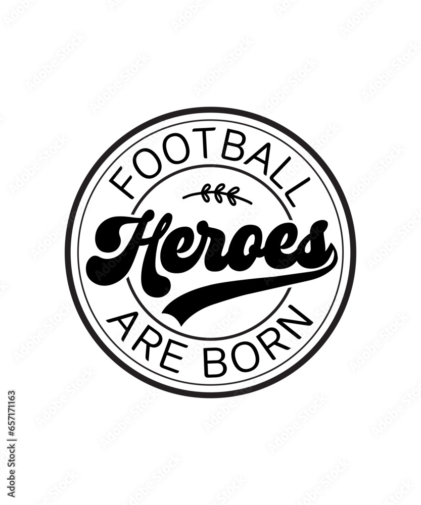 Football Season, Digital download, Round door hanger svg, Fall autumn ...