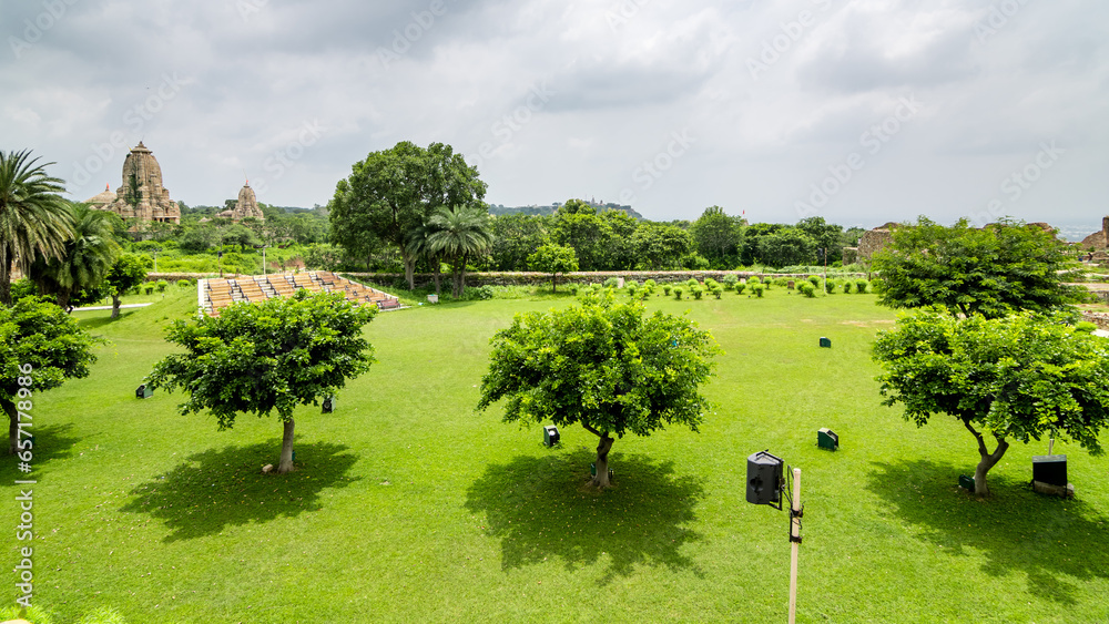 Ruins of The Chittorgarh fort, Rajasthan also known as Chittod Fort, is ...