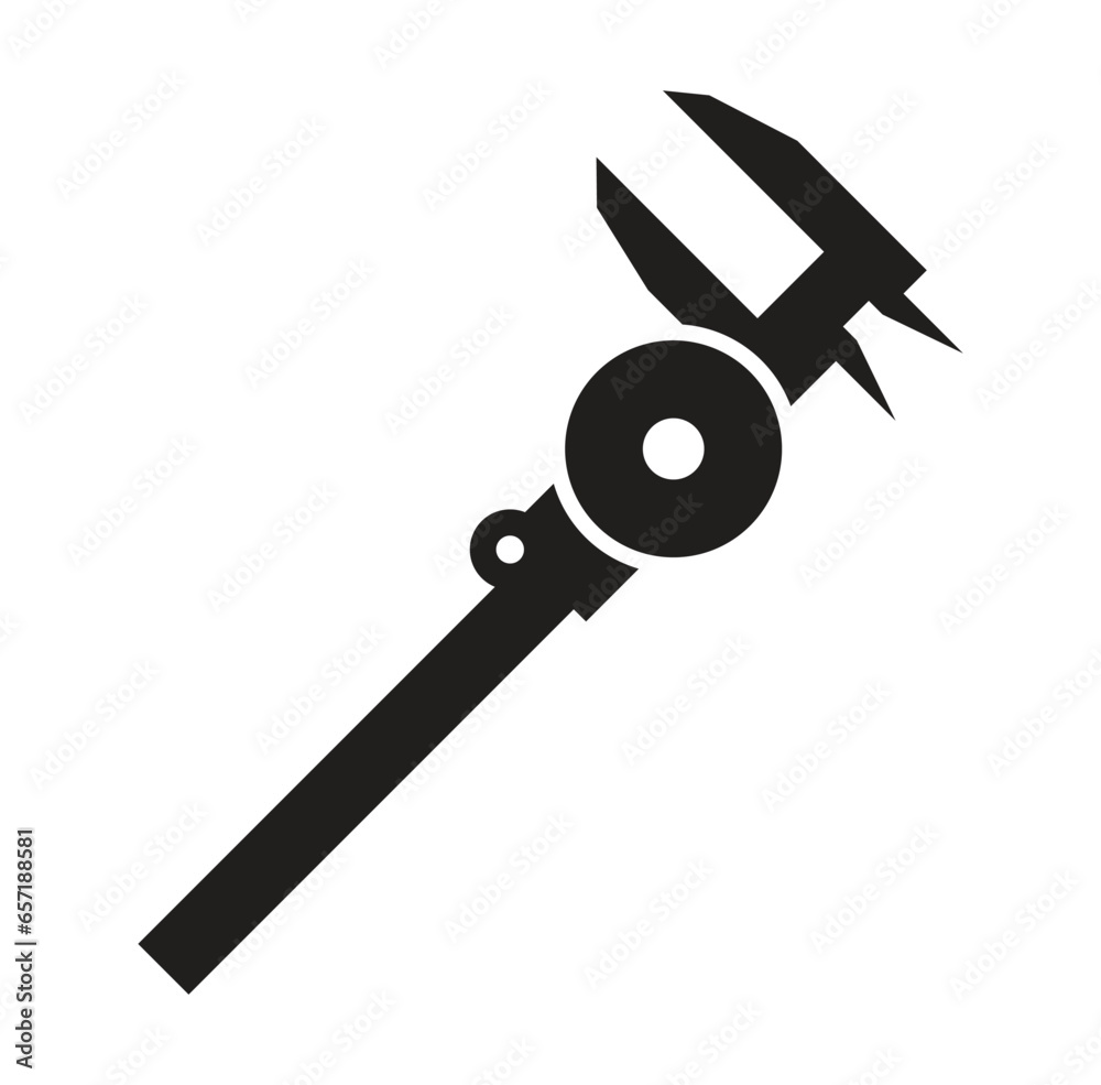 Vernier caliper icon symbol template for graphic and web design ...