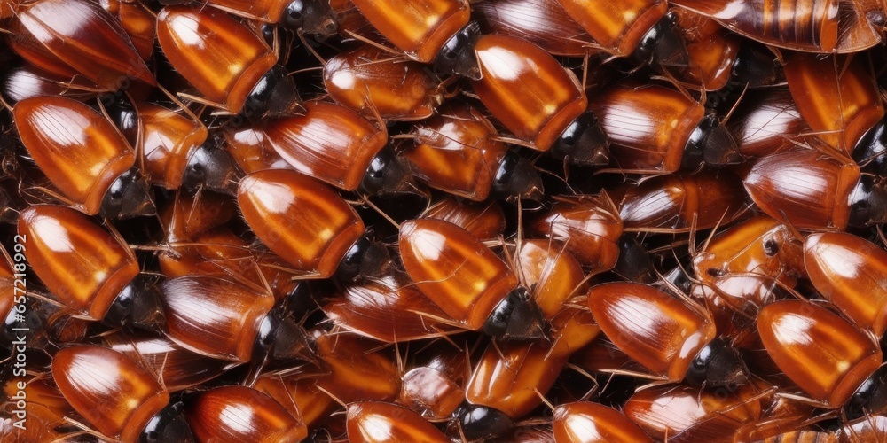 Seamless texture pattern and background of pile of cockroaches ...