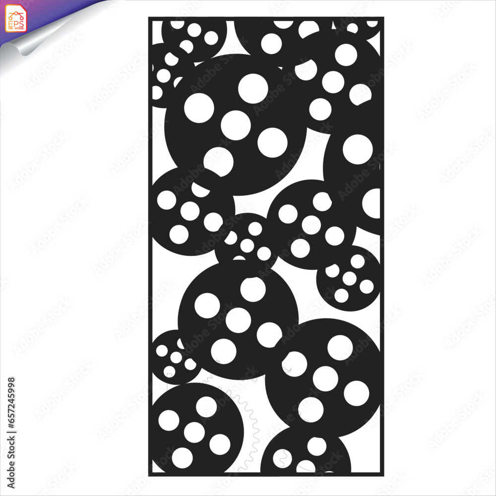 Automation Arabesque Elegance: Square Vector Jaali Pattern for CNC ...