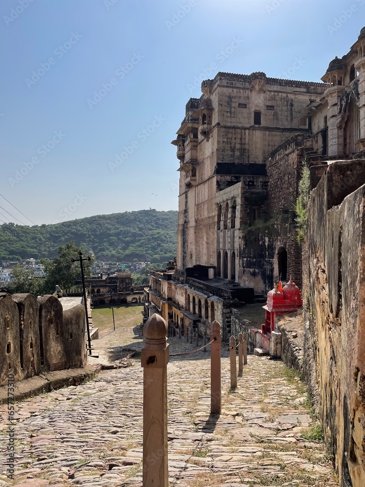 Bundi fort in Rajasthan. Beautiful fort of ancient time with old ...