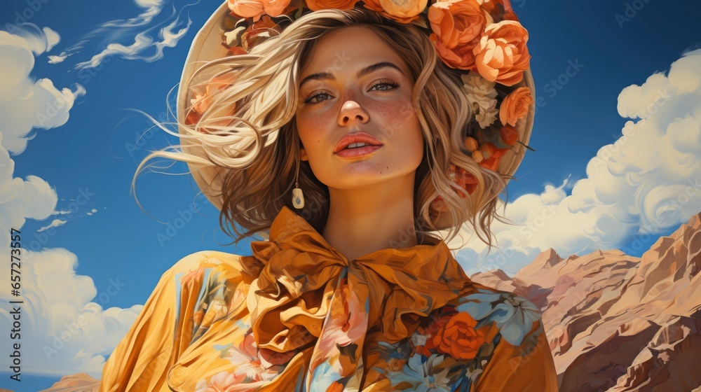 Ultra detailed oil painting of a stunning woman, Background Images , HD ...