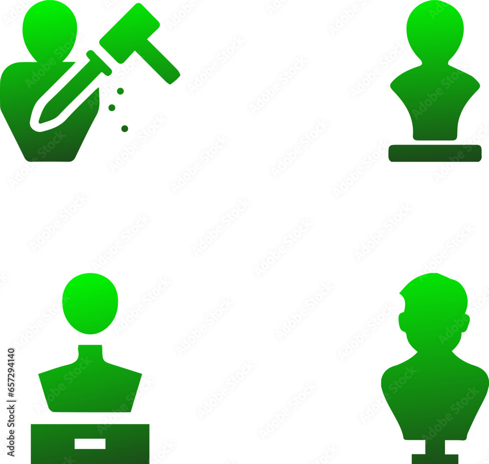 Sculpture Icons - The first icon features a classic sculpture inspired ...