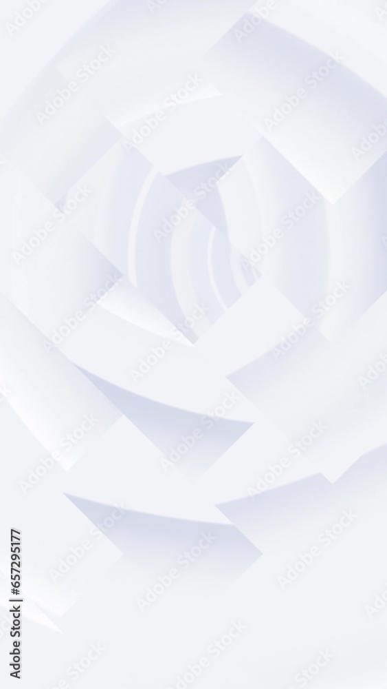 Vertical video - clean white motion background animation with rotating ...